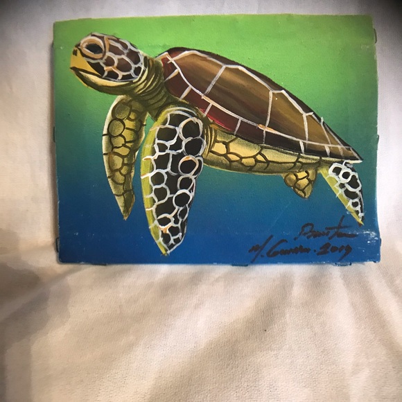 Wall Decor | Hand Painted Sea Turtle | Poshmark